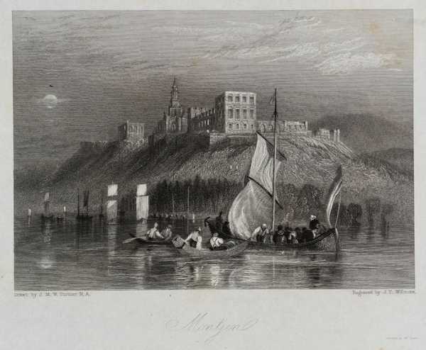 ‘Montjen, engraved by Willmore‘, after Joseph Mallord William Turner ...
