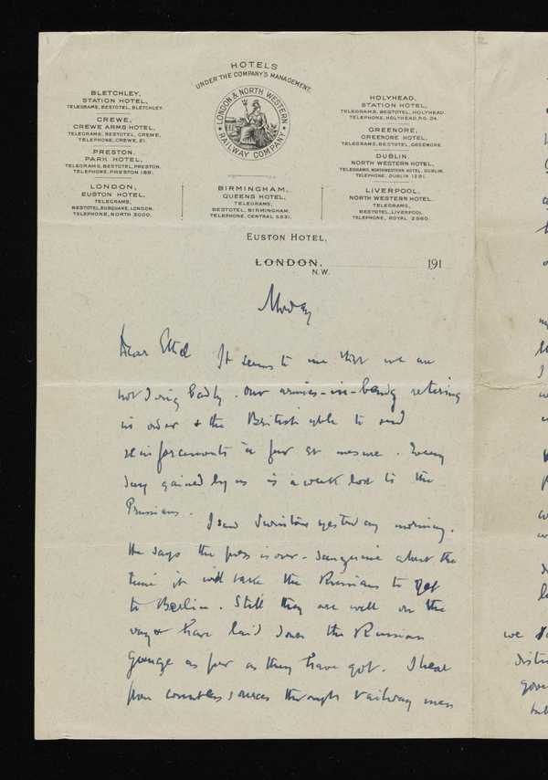 Letter from Walter Sickert to Ethel Sands‘, Walter Richard Sickert ...