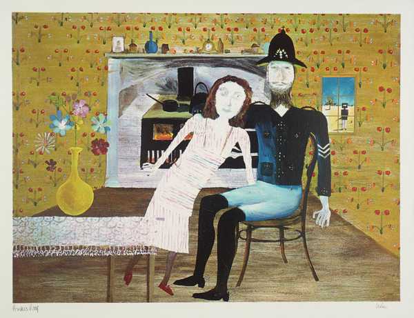‘2. Constable Fitzpatrick and Kate Kelly‘, Sir Sidney Nolan, 1970–1 | Tate