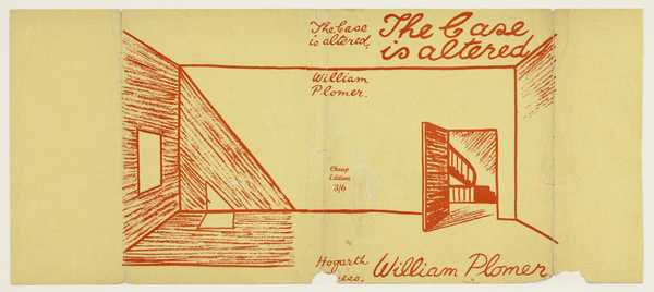 Printed book jacket for ‘The Case is Altered’ by William Plomer ...
