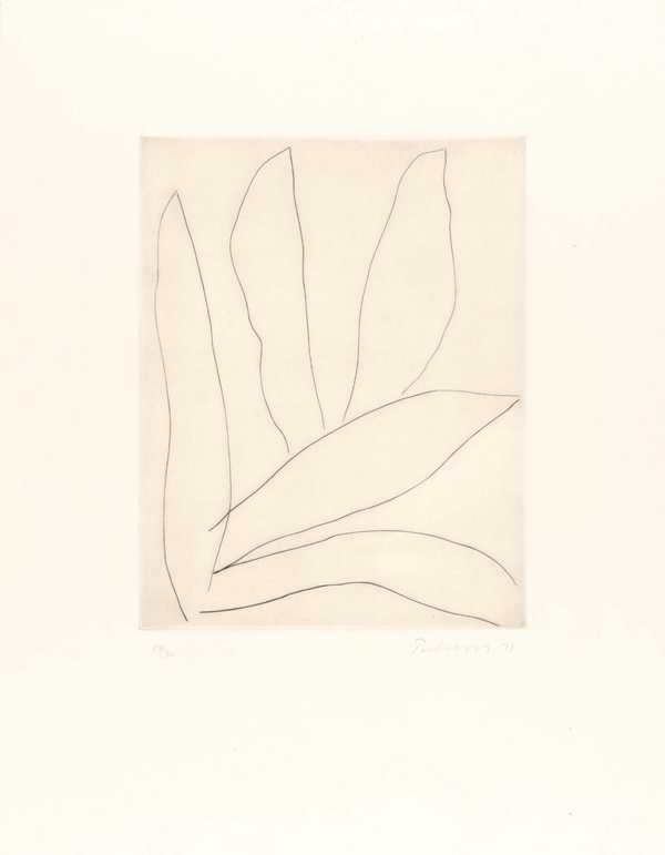 ‘Leaves - Drypoint V‘, William Turnbull, 1972 | Tate