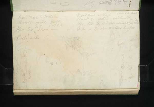 ‘Arklet Falls, Inversnaid; Knock Castle, Skye, and a Coastline‘, Joseph ...