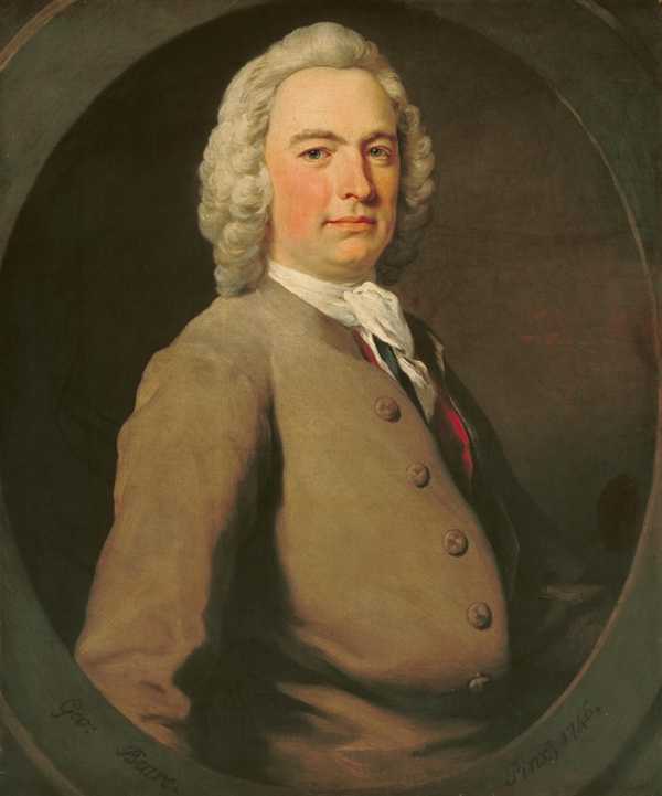 ‘Portrait of a Gentleman, possibly Hugh Marriott‘, George Beare, 1746 ...