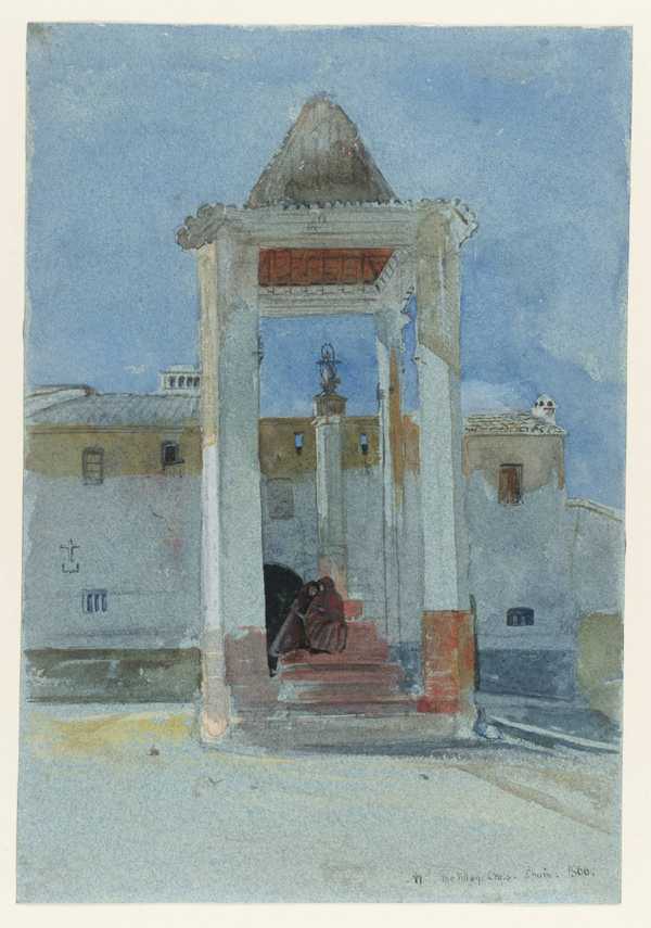 ‘The Village Cross, Spain‘, John William Inchbold, 1866 | Tate