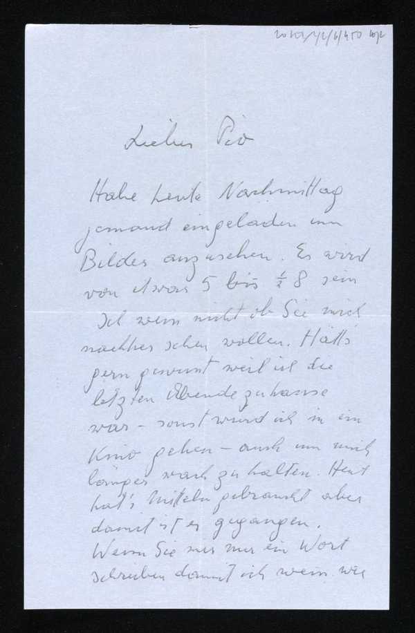 Letter to Elias Canetti‘, recipient: Elias Canetti, [1956]‘, recipient ...