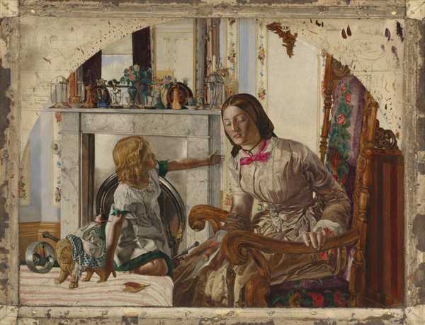 ‘Mother and Child‘, Frederic George Stephens, c.1854 | Tate