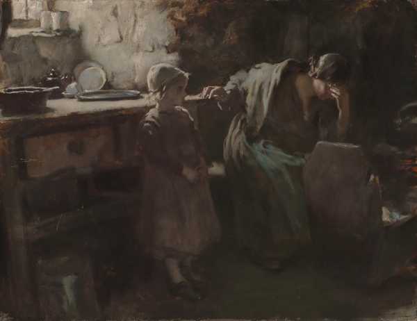 ‘Hushed‘, Frank Holl, 1877 | Tate
