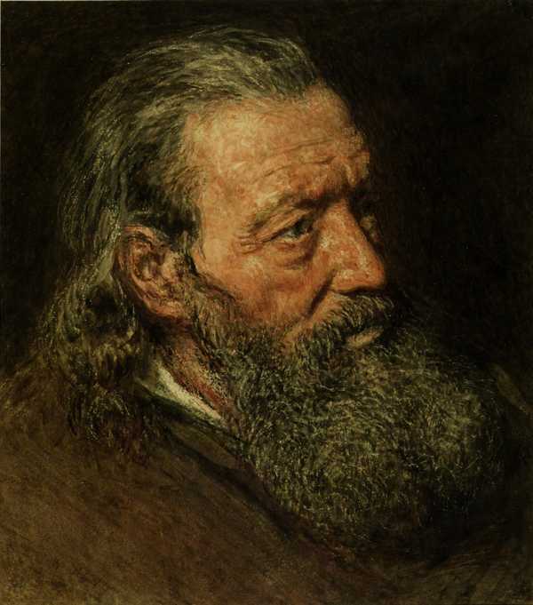 ‘Portrait Study of a Bearded Man‘, William Henry Hunt, c.1835–40 | Tate