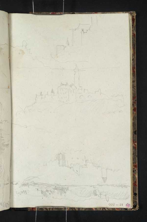 ‘Wallsee Castle; Clam Castle, as Seen from the Danube‘, Joseph Mallord ...