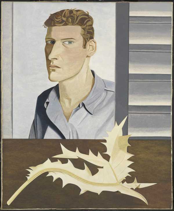 ‘Man with a Thistle (Self-Portrait)‘, Lucian Freud, 1946 | Tate