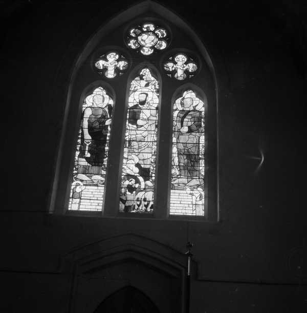 Photograph of stained glass windows in Wales‘, John Piper, [c.1930s ...
