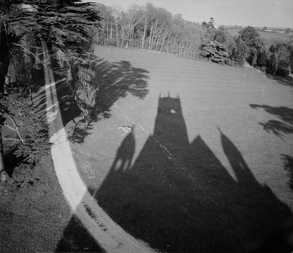 Photograph of shadow created by the Gothic Temple in Stowe ...