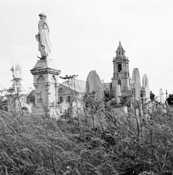 Photograph of St George’s Church and cemetery in Easton, Isle of ...