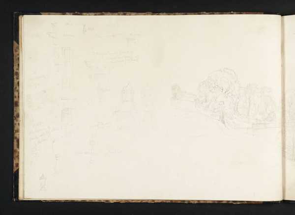 ‘Streatlam Castle; with Architectural Details‘, Joseph Mallord William ...