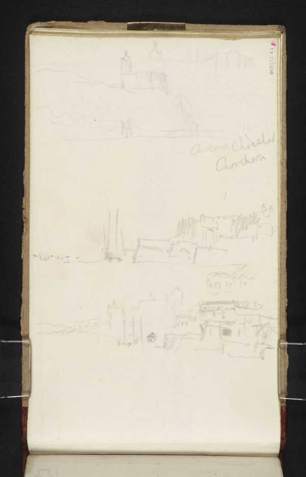 ‘The Castle of Chokier near Liège on the Meuse; Landing‑Stage and ...