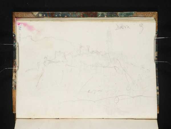 ‘Buildings on Hill‘, Joseph Mallord William Turner, c.1835–40 | Tate