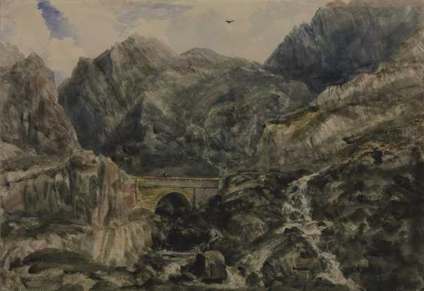 ‘The Falls of Ogwen‘, Peter De Wint | Tate