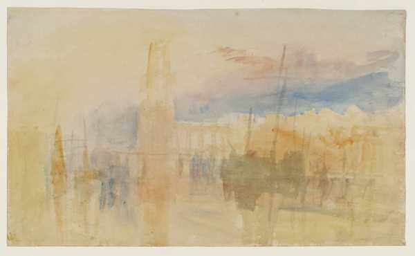 ‘St Botolph’s Church, Boston, from the River Witham‘, Joseph Mallord ...