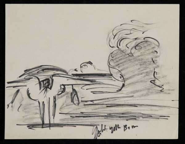 Drawing of a landscape by Cecil Collins‘, Cecil Collins‘, Cecil Collins ...