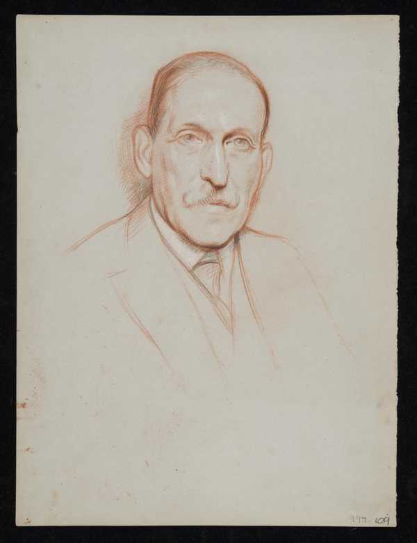Study of an unidentified man‘, Sir William Rothenstein‘, Sir William ...