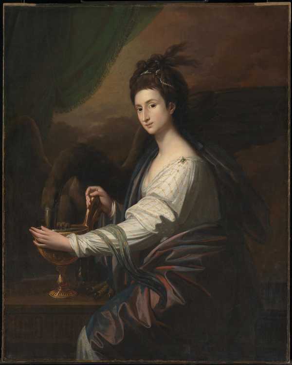 ‘Mrs Worrell as Hebe‘, Benjamin West, c.1775–8 | Tate