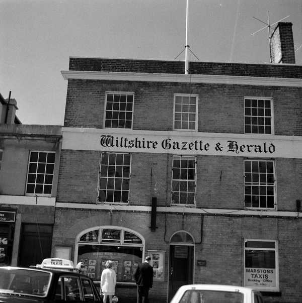 Photograph of the Wiltshire Gazette and Herald building in Devizes ...