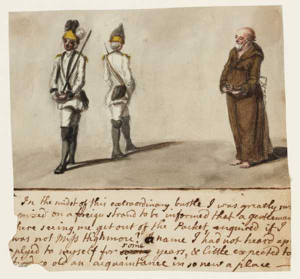 ‘A Monk and Two Soldiers‘, Susanna Duncombe (née Susanna Highmore) | Tate