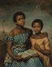 ‘Two Children with a Book‘, Emma Soyer (née Jones), 1831 | Tate