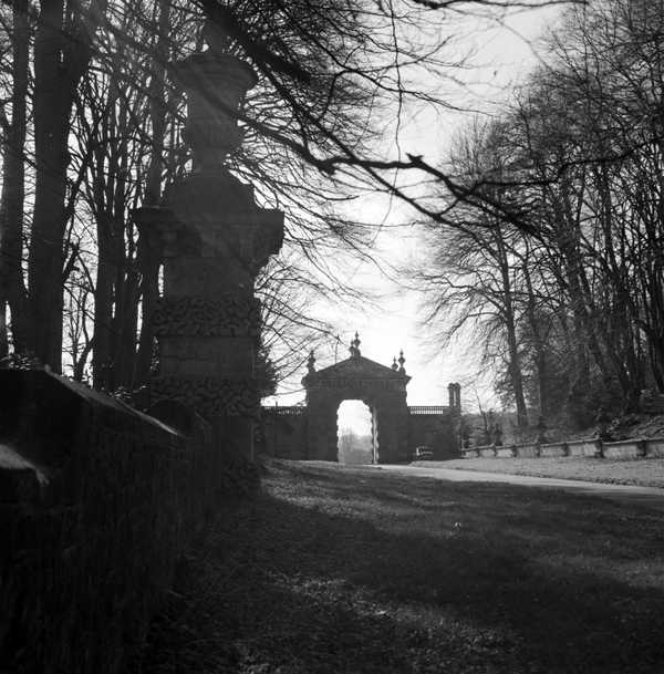 Photograph of the entrance to Fonthill Estate near Fonthill Bishop ...