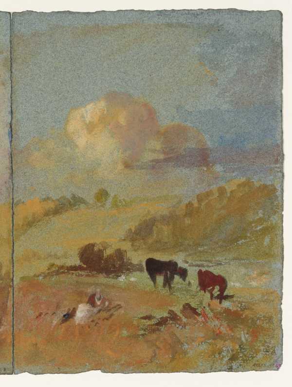 ‘A Landscape with Cattle, near Petworth‘, Joseph Mallord William Turner ...