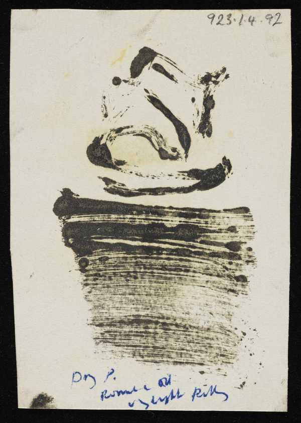 Printmaking experiment‘, Cecil Collins‘, Cecil Collins – Tate Archive ...