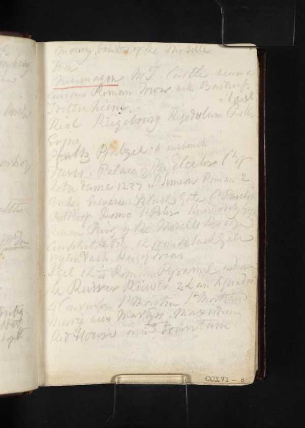 ‘Notes of Sights between Koblenz and Trier‘, Joseph Mallord William ...