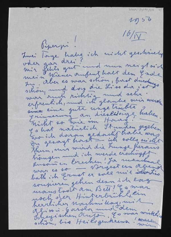 ‘Letter from Henriette von Motesiczky, Vienna‘, Henriette von ...