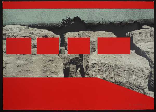 ‘Red Rocks‘, Menashe Kadishman, 1974 | Tate
