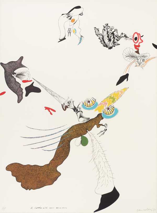 ‘A Battle with some Wine Skins‘, Colin Lanceley, 1972 | Tate