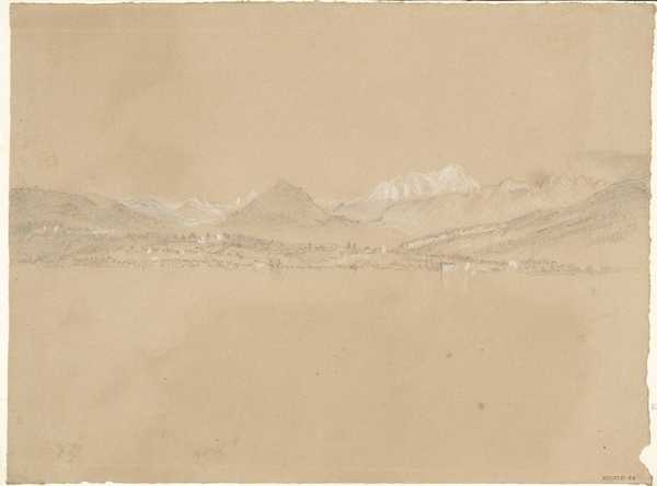 ‘Looking across Lake Geneva‘, Joseph Mallord William Turner, 1836 | Tate